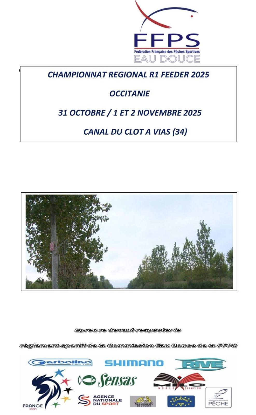 Open Pêche - R1 FEEDER OCCITANIE - Les concours